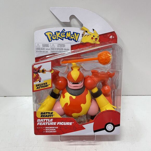 Jazwares | Toys | Pokemon Magmortar Battle Ready Deluxe Action Figure ...